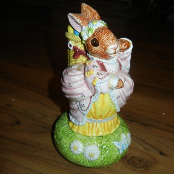 Lefton | Holiday | Lefton Mrs Rabbit Easter Bunny Eggs Music Box | Poshmark